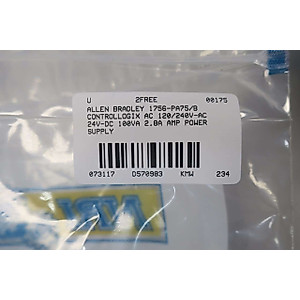 ALLEN BRADLEY 1756-PA75/B CONTROLLOGIX AC 120/240V 24V-DC POWER SUPPLY D570983