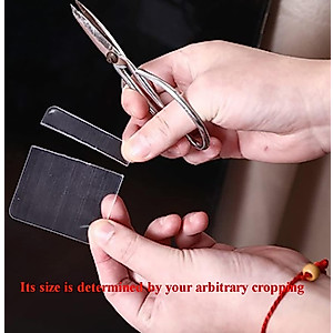 10Pcs Transparent Wall Mounted Replacement Sticky Pads for Kitchen Bathroom Shower Caddy Organizer Rack Holder Nail Free Adhesive Hooks, Shower Caddies, Shower Accessories (Double-Sided Sticker)