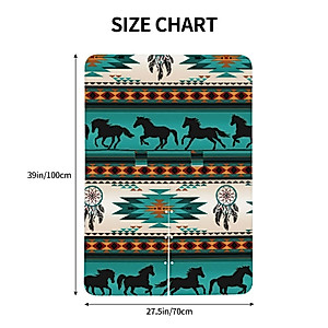 SUYGGCK Aztec Tribal Horse Baby Car Seat Canopy Cover Multi Use Nursing Cover for Newborn Car Seat Canopy Mom Nursing Breastfeeding Covers Newborn Shower Gift, One Size