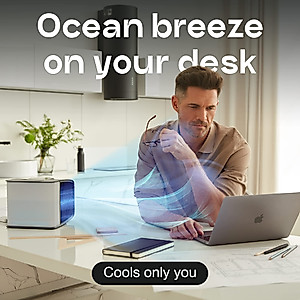 Evapolar EvaSMART Personal Evaporative Air Cooler, Humidifier and Portable Air Conditioner EV-3000 with Alexa support - Opaque White