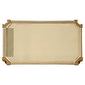 Wood Designs Stackable Toddler Cots for Daycare with Sheets, 40"L x 23"W, Heavy Duty Naptime/Sleeping Cots [Set of 6), Tan, Ready-to-Assemble [Greenguard Gold Certified] (WD87830TN)