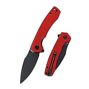 KUBEY Calyce KU901F Pocket Knife Durable D2 Blade and Ergonomic Handle with Deep Carry Pocket Clip