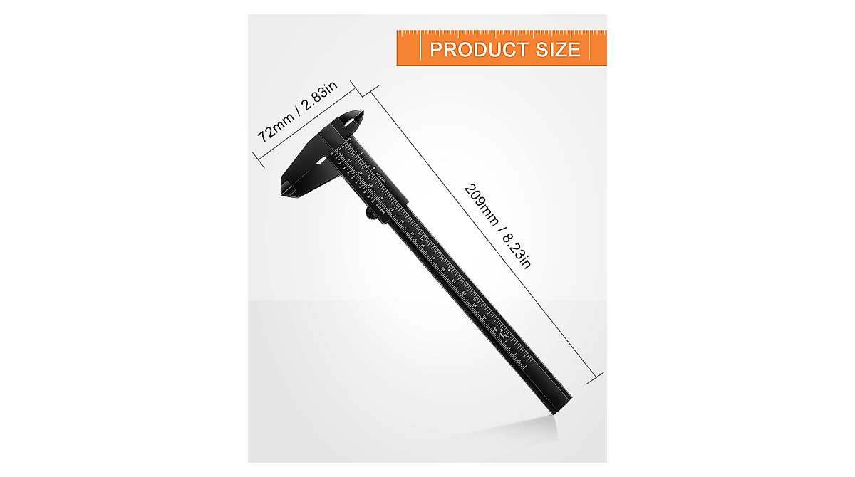 Mini Plastic Caliper 6"/150mm - Double Scale 20 Pcs