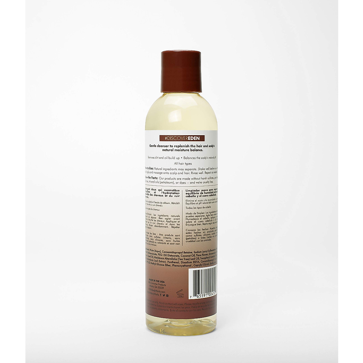 EDEN BodyWorks JojOba Monoi Moisturizing Shampoo | 8 oz | Gently Cleanse, Nourish, & Protect Hair and Scalp - Packaging May Vary