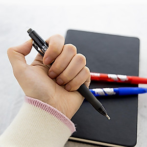 BAZIC Frizz Erasable Gel Pen 0.7mm Black Color, Retractable Clicker Fine Point Inks Pens for Gift Office School, 144-Packs