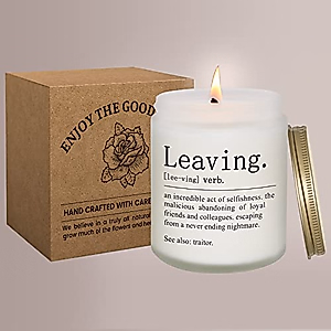 Funny Going Away Gift for Coworker, Leaving Office Gifts for Coworkers, Retired Goodbye Gifts Farewell Gifts New Job Gifts Retirement Gifts for Women Men Work Bestie Boss, Scented Candles
