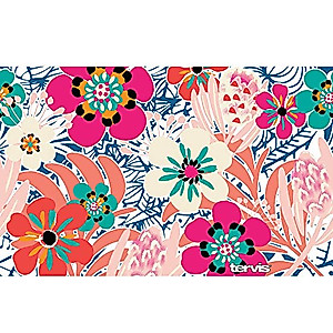 Tervis Bright Wild Blooms Insulated Travel Tumbler and Lid 20 oz - Stainless Steel, Silver