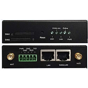 4G VPN Router, Industrial 4G LTE WiFi Router 3G/4G Yeacomm YF325 Wireless Modem Router Unlocked with Dual Sim Card Slot, External Antenna Cellular Modem in North/South America, NOT for Verizon