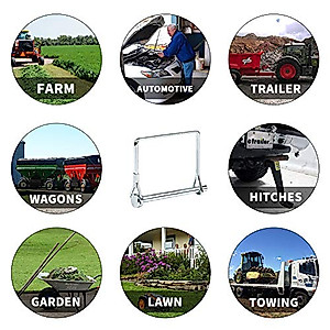 Comonc 10 PCS Square Pto Pin Shaft Locking Pin 1/4 pin Hitch pin Wire Lock Pin Safety Coupler Pin 1/4" x 2-3/4"for PTO,Farm,Lawn,Hitches,and Garden