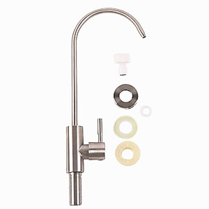 Doppy Bathroom Faucet,Kitchen Water Filter Faucet,100% Lead-Free Drinking Water Faucet Fits Most Reverse Osmosis Units or Water Filtration System in Non-Air Gap 9/16 Connector