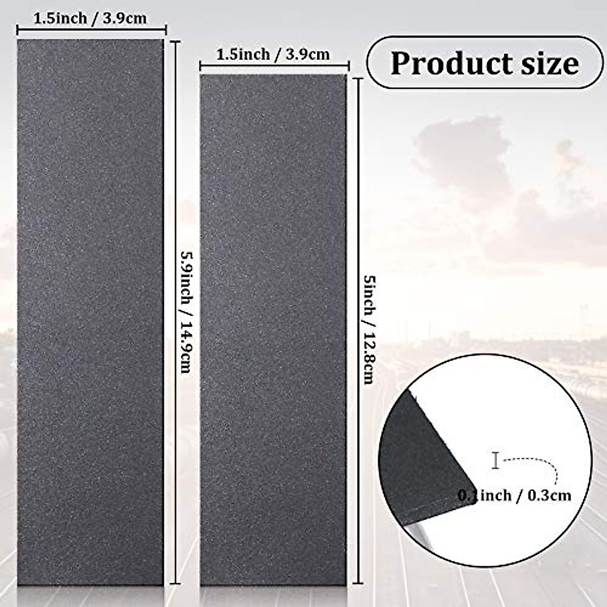 BBTO 2 Pieces Pine Wooden Car Weight Flexible Adhesive Tape 3 Oz and 3.5 Oz Weight Adjusting Weight Size