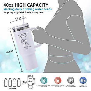 40 oz Insulated Tumbler - Get Well Soon Gift for Women & Men - Stainless Steel Travel Mug for Hot & Cold Drinks - Post Surgery, Cancer, Chemo, Hospital, ACL, Hysterectomy, Wisdom Teeth Recovery Gift