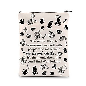 Movie Inspirational Quote Gift Movie Fans Gift Book Sleeve with Zipper for a Alice Fans (The Secret Alice)