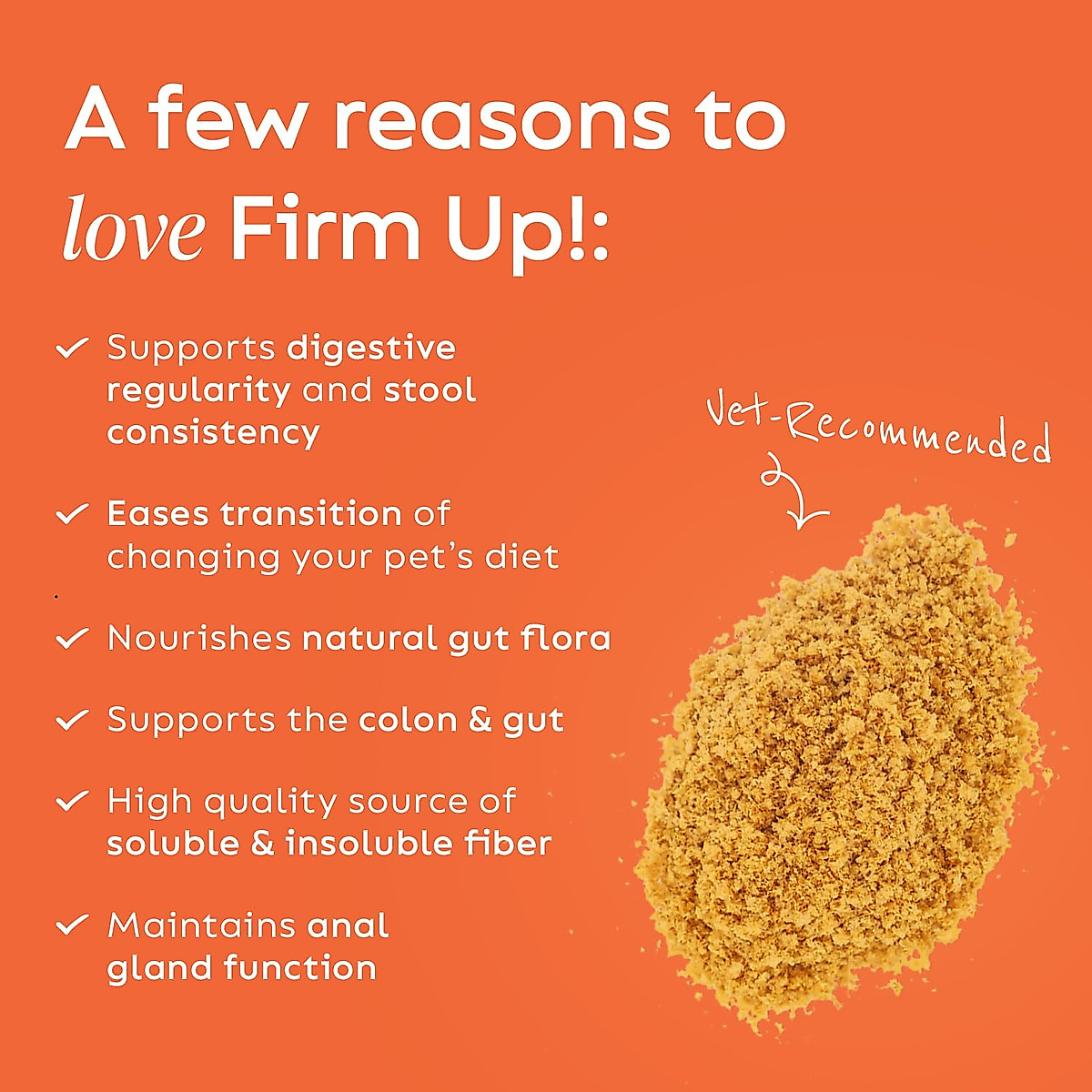 Diggin' Your Dog – Firm Up Pumpkin for Dogs & Cats – Fiber Supplement with Pumpkin & Apple Fiber for Cat & Dog Digestive Support – Made in USA, 1 oz