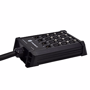 PRORECK 12-Channel Low Profile XLR Send Circuit Board Snake Cables, XLR Splitter Cable for Live, Recording, Stage, Studio, 50 Feet Long