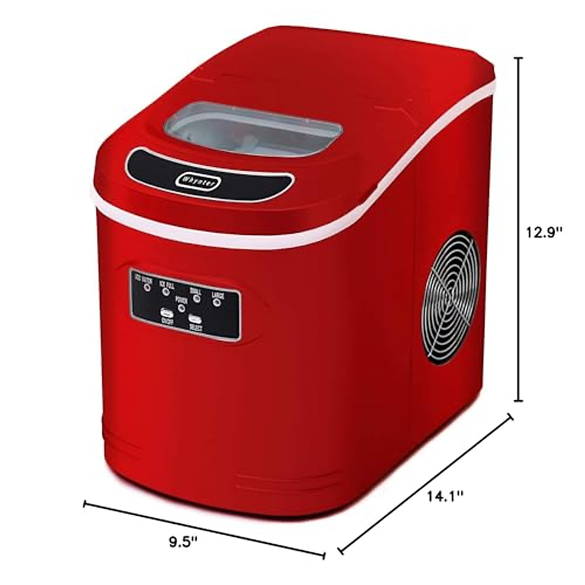 Whynter IMC-270MR Compact Portable 27 lb capacity-Red Ice Makers, One Size