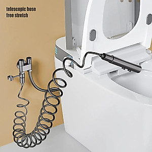 Handheld Bidet Sprayer for Toilet, Handheld Sprayer Kit Dual Mode Stainless Steel Spray Gun Shower Handheld Toilet Bidet Faucet Sprayer Shower Self Cleaning