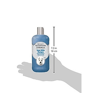 Veterinary Formula Solutions Snow White Shampoo for Dogs and Cats, 17 oz – Safely Remove Stains Without Bleach or Peroxide – Gently Cleanses, Deodorizes and Brightens White Coat – Fresh Scent