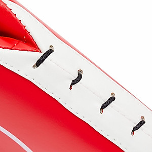 Juvale 2 Pack Taekwondo Kick Pads, Martial Arts Training Equipment, Kickboxing Striking Target Pads, TKD Sparring Gear (Red, 15 x 2.5 x 7.5 in)