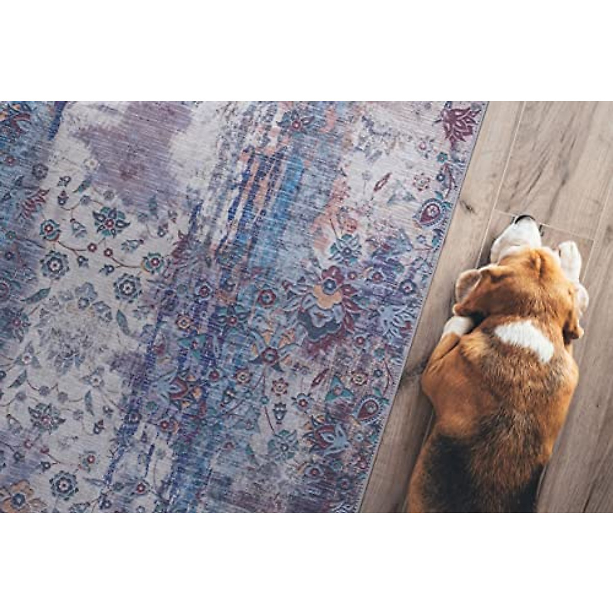 Perga Rugs Machine Washable Area Rug for Bedroom, Kitchen, Bathroom, Living Room, Entryway, Home Decor Non Slip Rug, Pet Friendly & Resistant Throw Indoor Floor Carpet