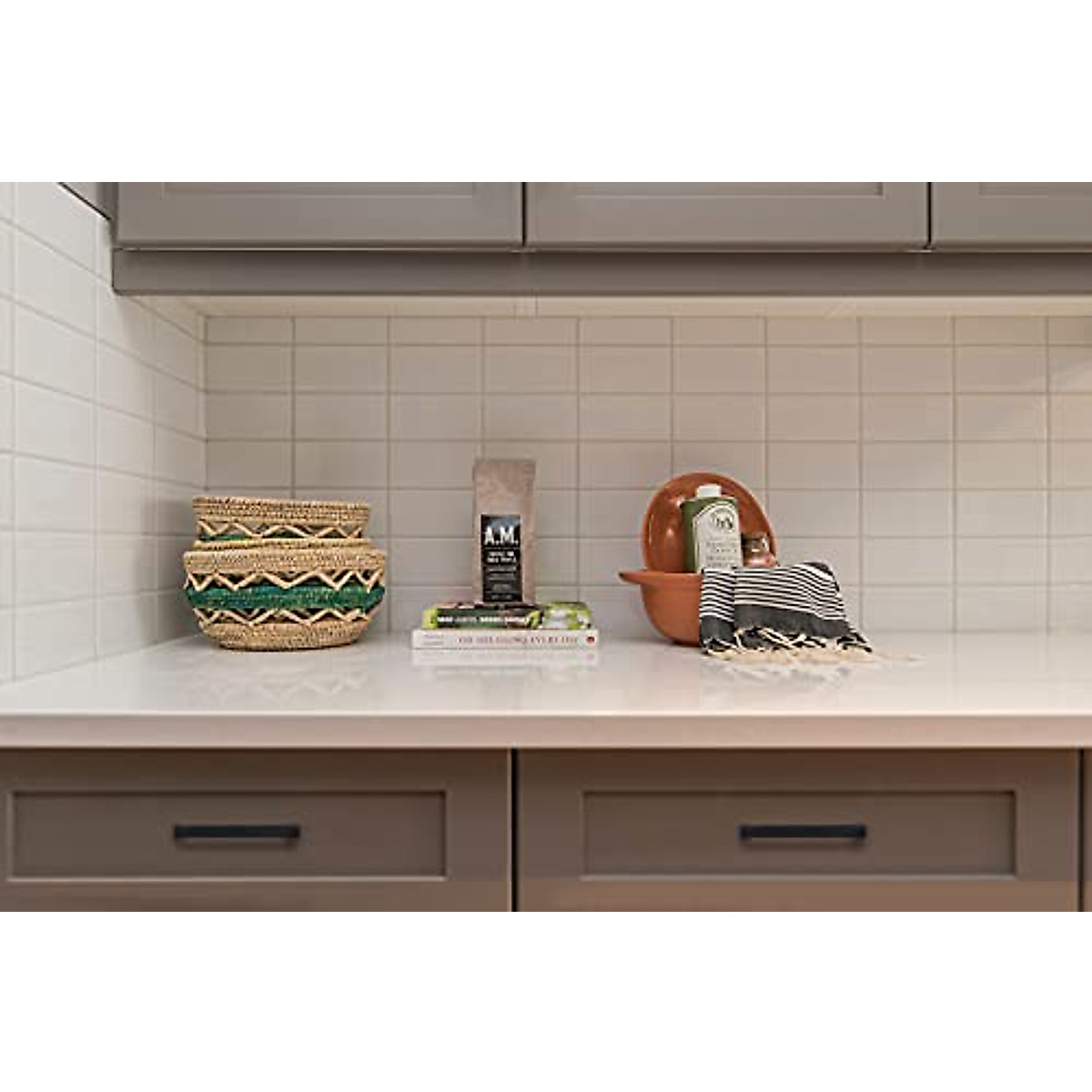 Ravinte 25 Pack Solid 3 Inch Center to Center Slim Square Bar Drawer Handles Kitchen Cabinet Handles Black Drawer Pulls Kitchen Cabinet Hardware Kitchen Handles Matte Black Cabinet Pulls