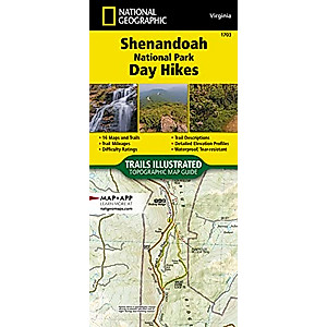Shenandoah National Park Day Hikes Map (National Geographic Topographic Map Guide, 1703)
