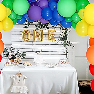 Rainbow Balloon Arch Kit, JOGAMS 126 Pack Colorful Balloon Garland, 5/12/18 Inch Assorted Color Balloons Set for Birthday Party Wedding Anniversary Baby Shower Party Decorations
