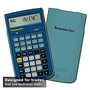 Calculated Industries 4400 TradesmanCalc Technical Trades Dimensional Trigonometry and Geometry Math and Conversion Calculator Tool for Tech Students, Welders, Metal Fabricators, Engineers, Draftsmen