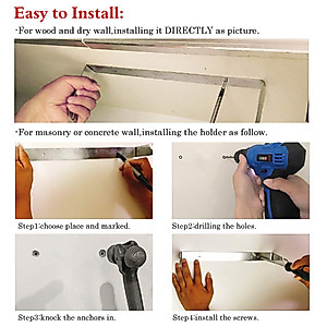 PHUNAYA Under Cabinet Paper Towel Holder Wall Mount for Home Kitchen,Stainless Steel for Large Rolls-Chrome