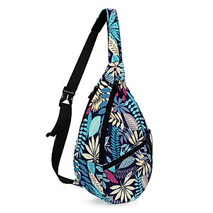 XEYOU Unisex Sling Bag Multipurpose Crossbody Shoulder Bag Travel Chest Pack for Men Women Lightweight Casual Daypacks (Cotton)