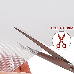 DEAYOU 2 Roll Clear Shelf Liner, 12"x 40 FT EVA Nonslip Drawer Liner, Non-Adhesive Kitchen Liner, Waterproof Pantry Fridge Liner, Oilproof Grip Liner Mat Protector for Table, Rack, Cuttable, Washable