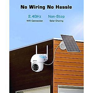 ANRAN Security Camera Wireless Outdoor with 360° View, Solar Outdoor Camera with Smart Siren (Q01-5MP)