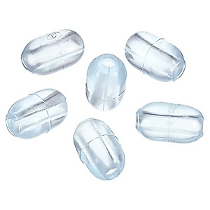 MECCANIXITY Kitchen Sink Rack Feet 5mm ID x 13mm OD PVC Sink Replacement Feet for Protective Sink Grid, Clear Pack of 40