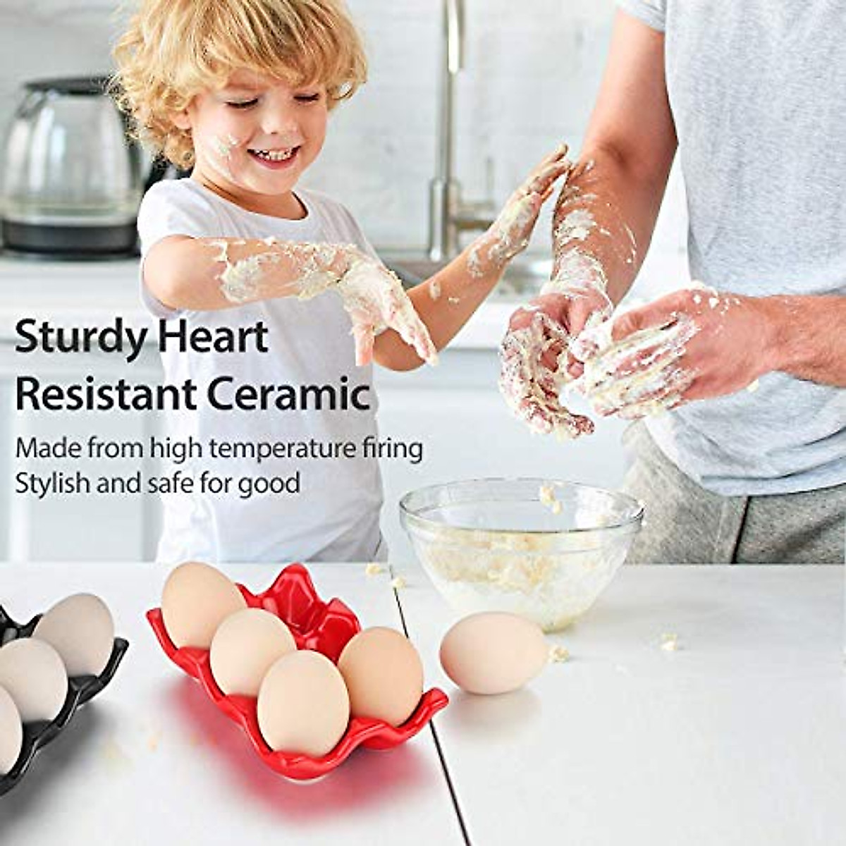 URWOOW Cup Egg Tray Holder (White)