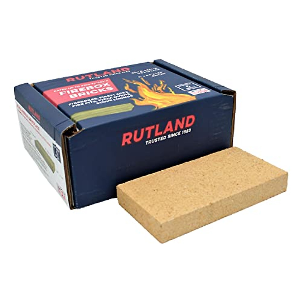 Rutland Products Fire Brick, 6 Count, Pack of 1