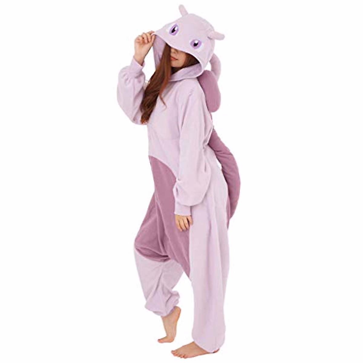 Mewtwo Pokemon Kigurumi Onesie (Adult One Size Fits All) Purple