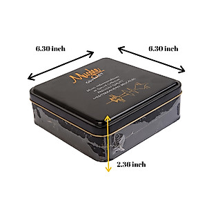 Mughe Gourmet Turkish Cotton Candy Pismaniye Sweet (12 Fluffs) - Divine Halva Candy Gift Box - Exquisite Confectionery Pishmaniye - Authentic Floss Halvah - Perfect Gifts for Him & Her