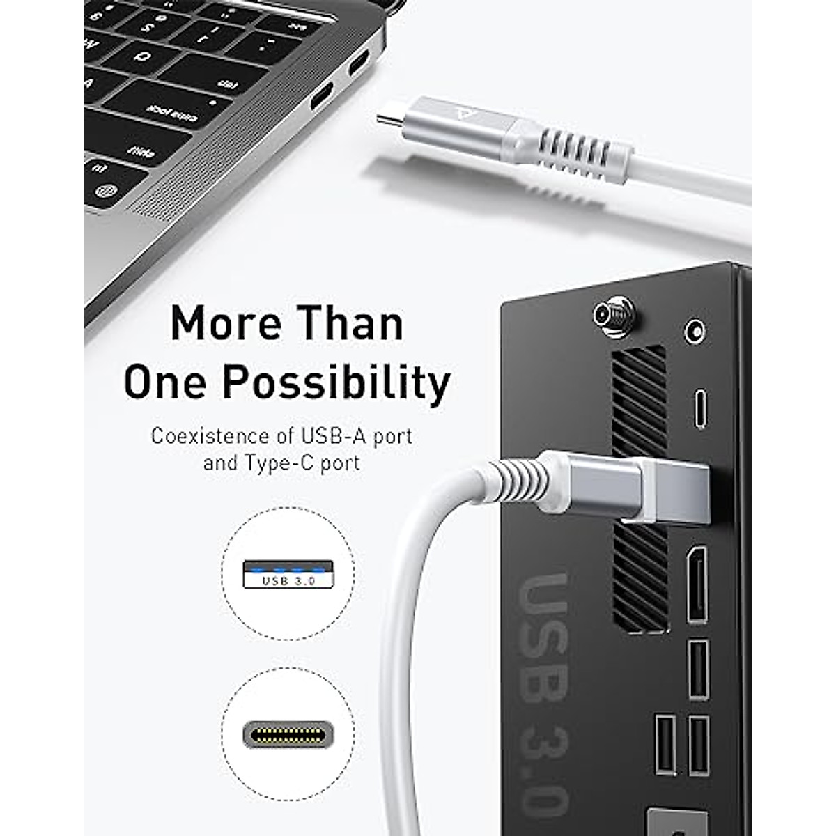 PRISMXR VR Link Cable 16FT USB 3.2 Type C to C Compatible with Meta Quest 3/ Quest 2/ Quest Pro/Pico 4 Accessories and PC/Steam VR USB Link Auto-Connect, 5Gbps High Speed (White)