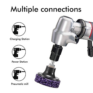 11 Pack 2" Quick Change Easy Strip It Discs for Drill, Paint Stripper Abrasive Wheel Disc, Poly Abrasive Wheel, Cleans Welds Rust Paint Removal Wheel