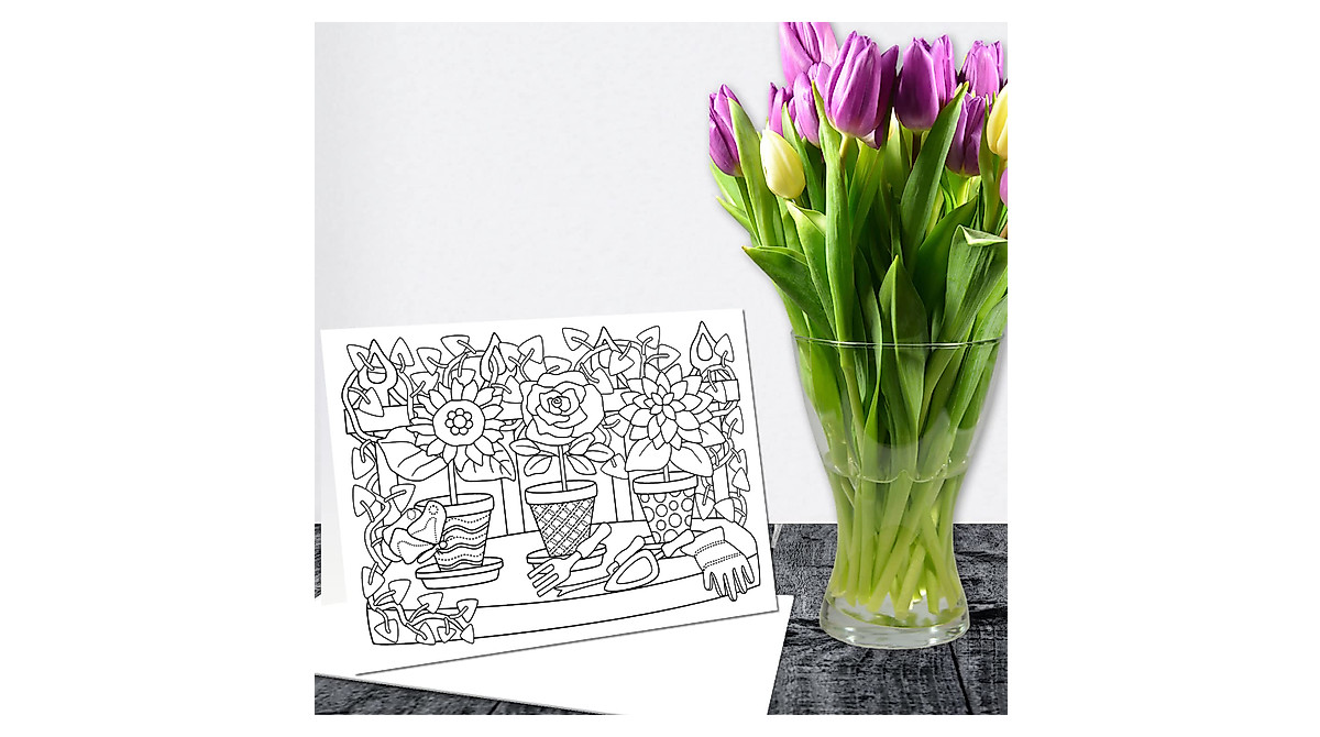 Art Eclect Adult Coloring Greeting Cards - Unique Designs