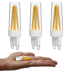 NextClimb 2200K G9 LED Bulb - The Warmest G9 LED Bulb Dimmable on Amazon - G9 Bulb Base - Low Consumption (3W) - 120V AC - Dimmable LED Light Bulbs (3-Pack, Warm)