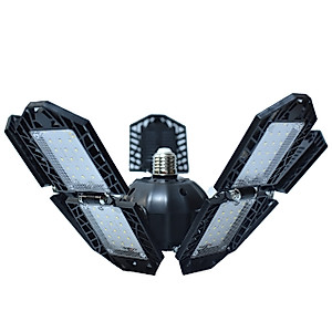 ANYPOWK LED Garage Lights - 18000 Lumen 6500K Daylight 180W, Five Leaf Led Garage Ceiling Lights, Pack of 2