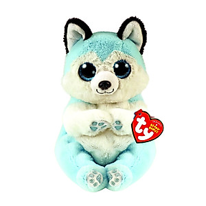 Ty Thunder -Blue and White Husky Dog -6"