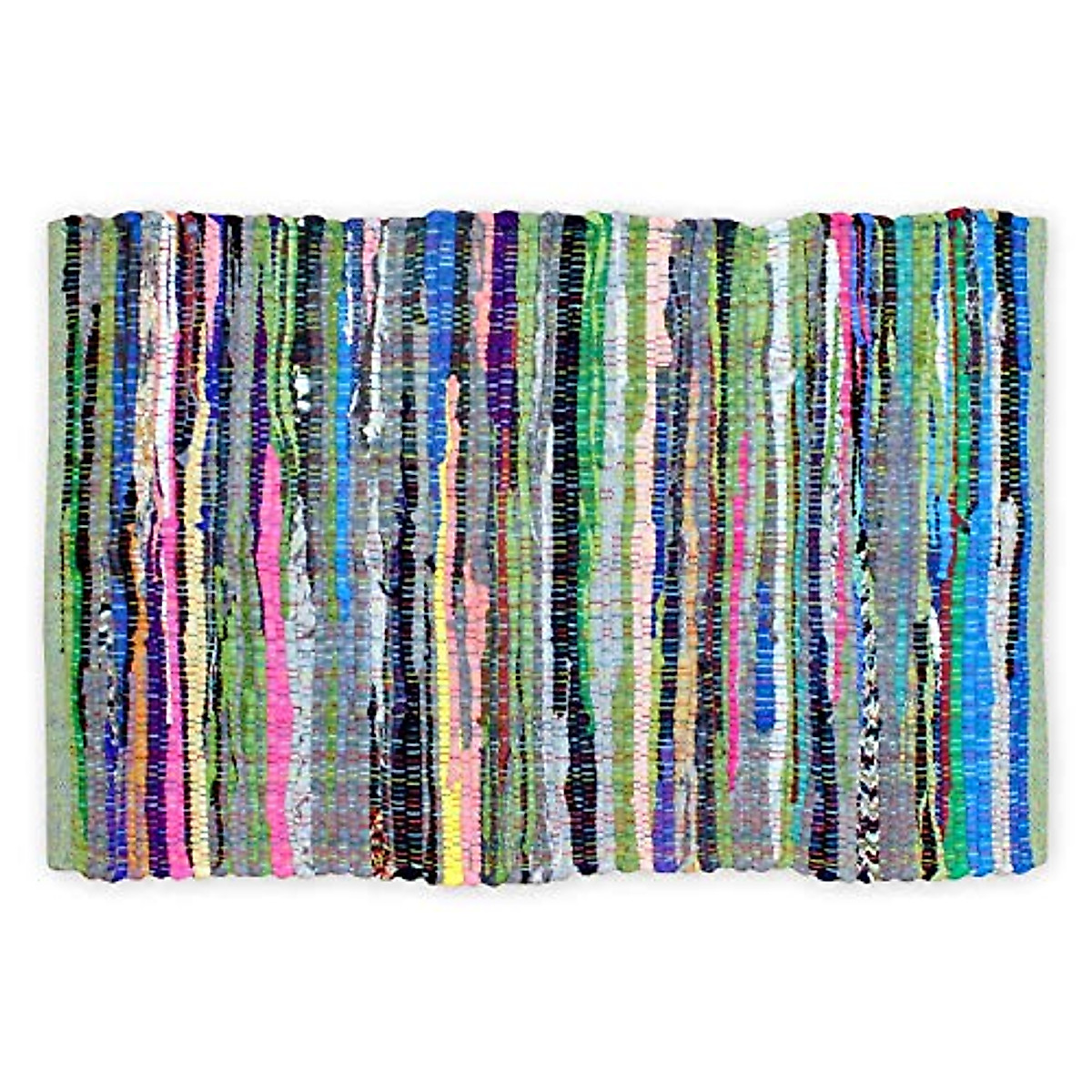 DII Chindi Home Collection Handwoven Multicolor Area Rag Rug, 20x31.5
