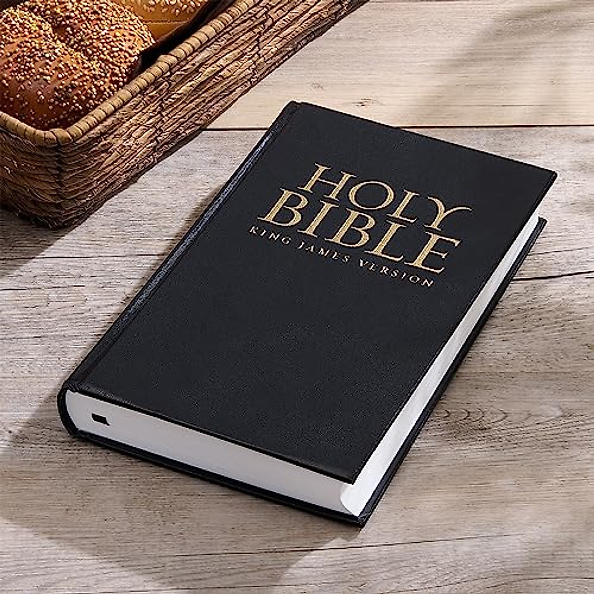 KJV Holy Bible, Pew and Worship Bible Red Letter Edition Hardcover - Ribbon Marker, King James Version, Black