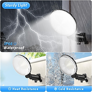 LED Barn Light - 6500K Dusk to Dawn Outdoor Garage Lighting with 150° Adjustable Photocell, Utral Bright Security Flood Lights, IP66 Waterproof Area Street Light for Farmhouse Warehouse Yard (1 Pack)