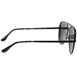 Quay - Sunglasses for Men & Women, Polarized Aviator Lenses with UV Protection, Oversized Sunglasses (High Key Extra Large, Black)