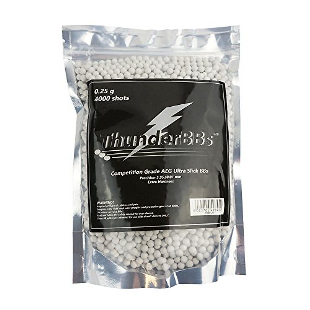 TBB0.30 ThunderBBs Airsoft BBS 0.30G, Competition Grade, White, 3000 Rounds/Bag