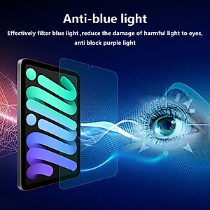 Screen Protector Compatible with iPad Mini 6 (8.3 inch) 2021 for iPad Mini 6th Generation,PYS Mini 6 Anti Blue Light Filter High Touch Sensitivity Anti-Scratch/Anti-Glare/Anti-Fingerprint (PET)