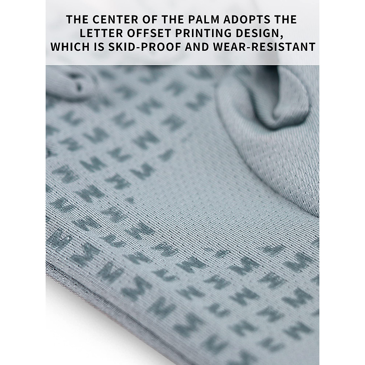 MOUNT TEC Unisex UV Protective Gloves UPF 50+ Cool Breathable Finger Tip Touch Screen Sunblock Glove for Sailing Golfing Boating Fishing Hiking Adventuring Outdoors (Grey, L)